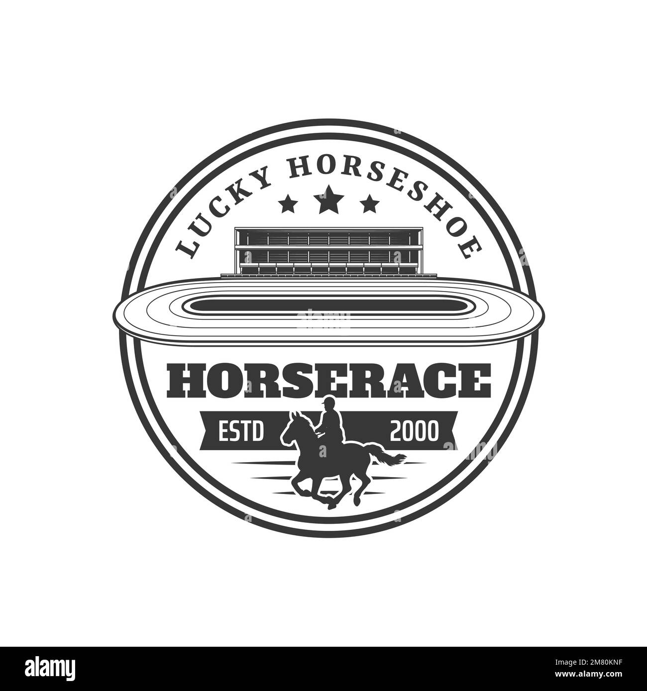 Derby emblem Black and White Stock Photos & Images - Alamy