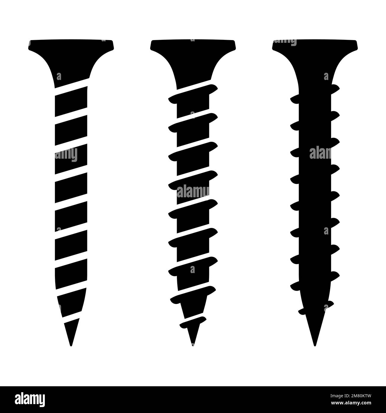 Screw icon. Simple illustration of screw symbol. Vector illustration ...