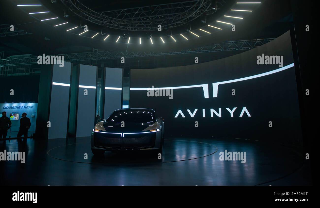 Tata Motors unveils the concept SUV electric car Avinya at the India ...