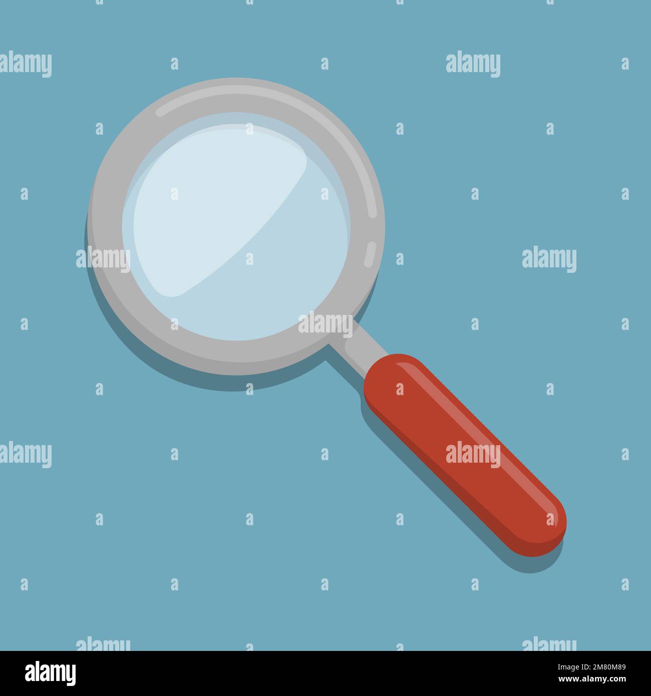 Magnifying glass. Analysis concept. Vector illustration. Eps 10 Stock ...