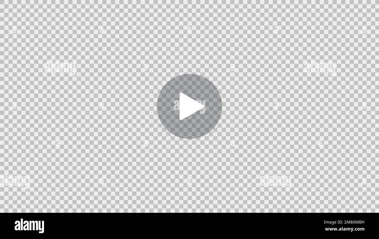 Play video sign vector on transparent background. Vector illustration ...