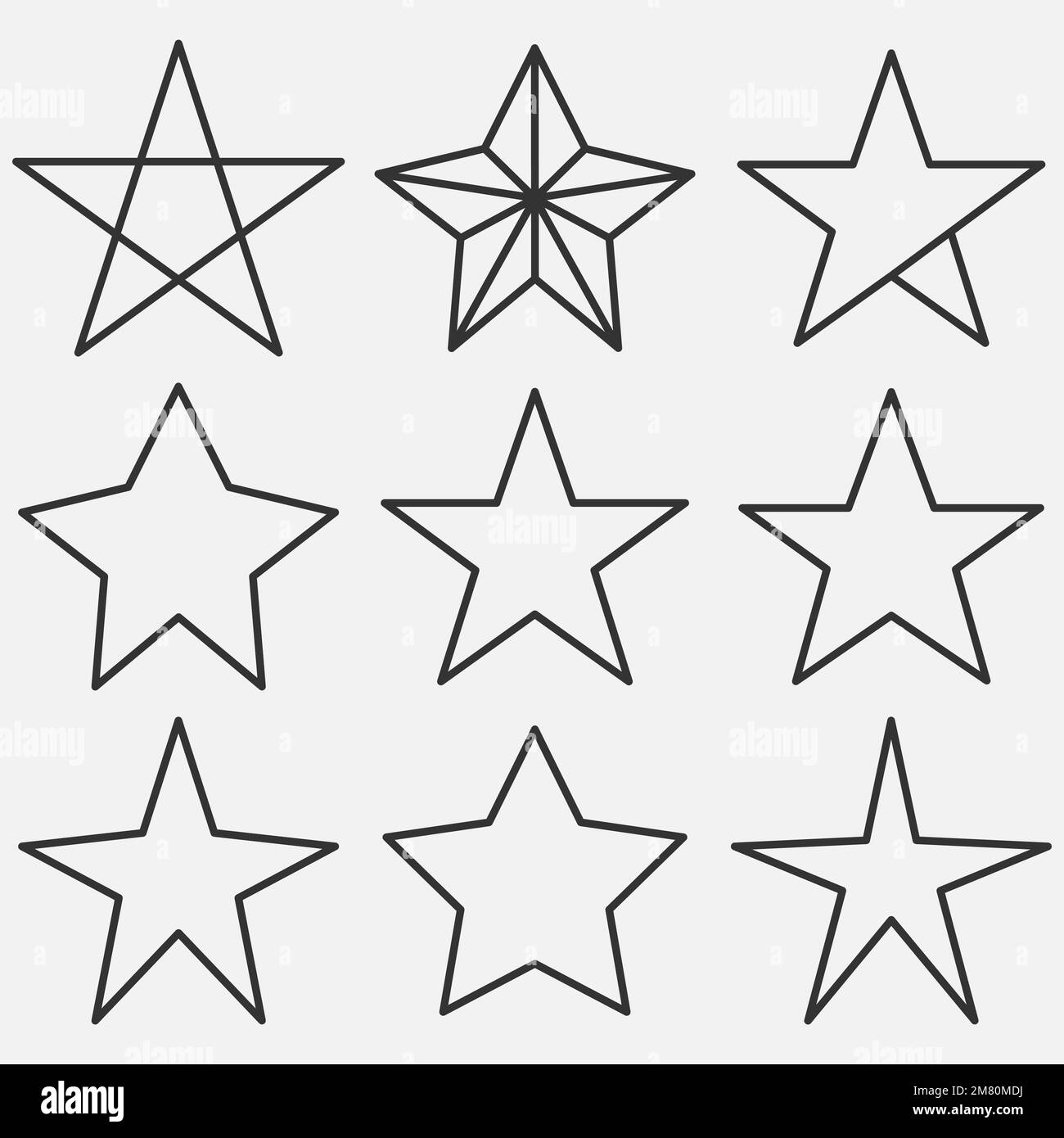 Star icon. Set of star pictogram. Vector illustration. Eps 10 Stock ...