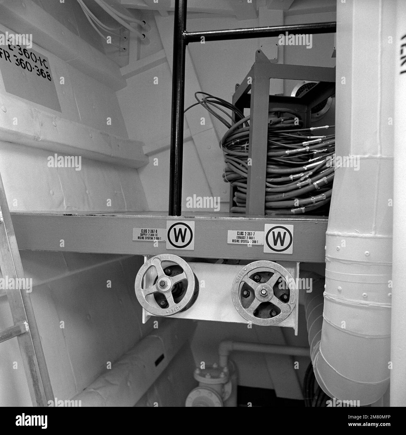 The recover assist securing traverse (RAST) control station aboard the ...