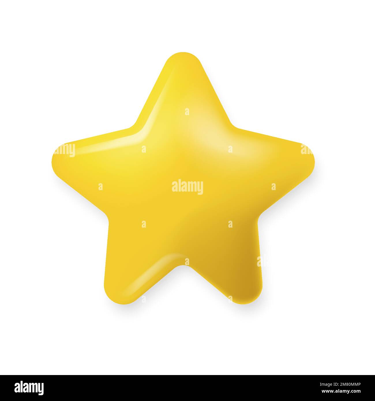 Shiny golden star icon. Yellow stars glossy colors. Vector illustration ...