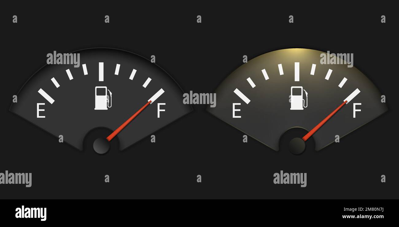 Illuminated petrol station Stock Vector Images - Alamy