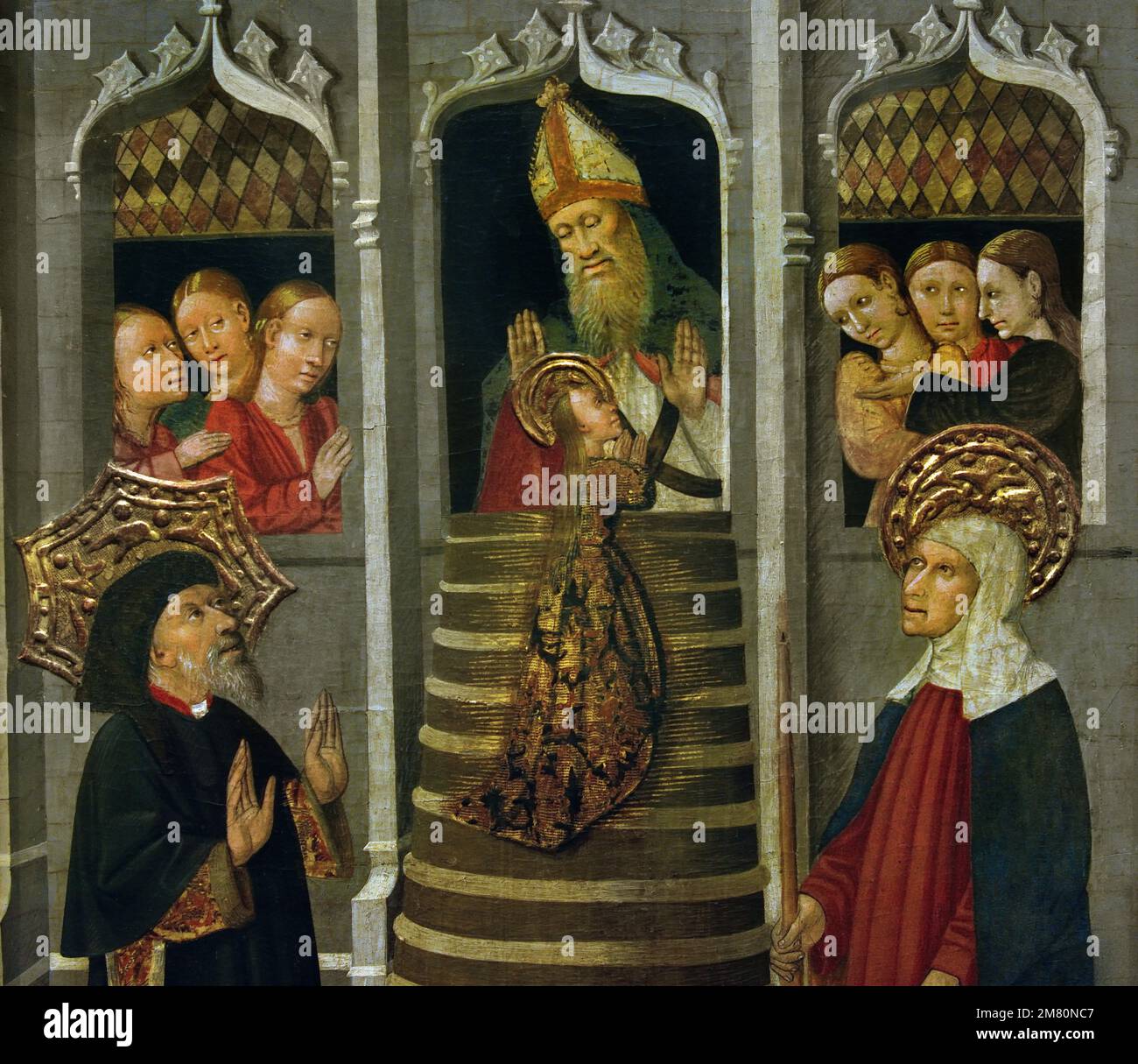 PRESENTATION OF THE VIRGIN IN THE TEMPLE around 1450-1456 by Pedro ...