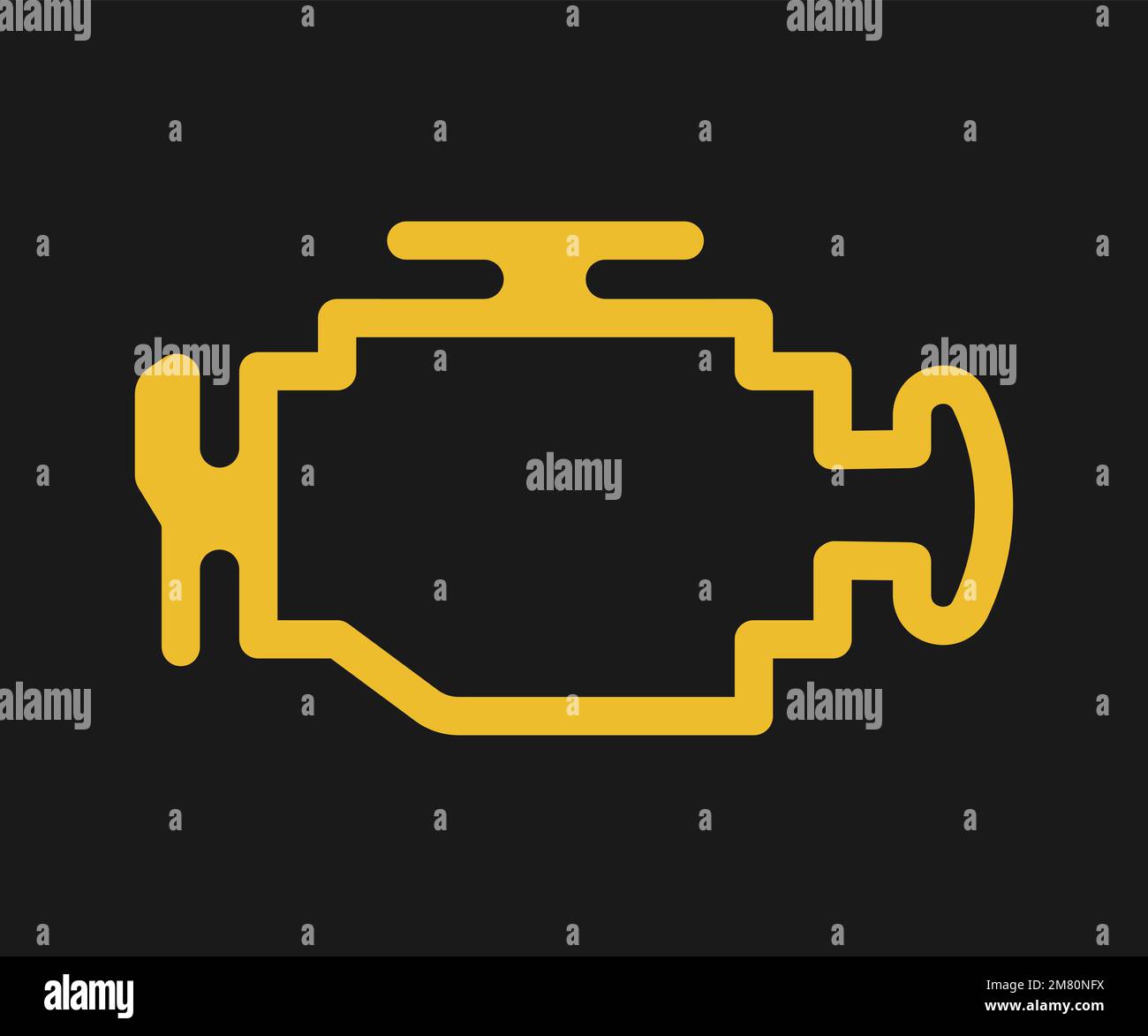 Check engine light symbol Stock Vector Images - Alamy
