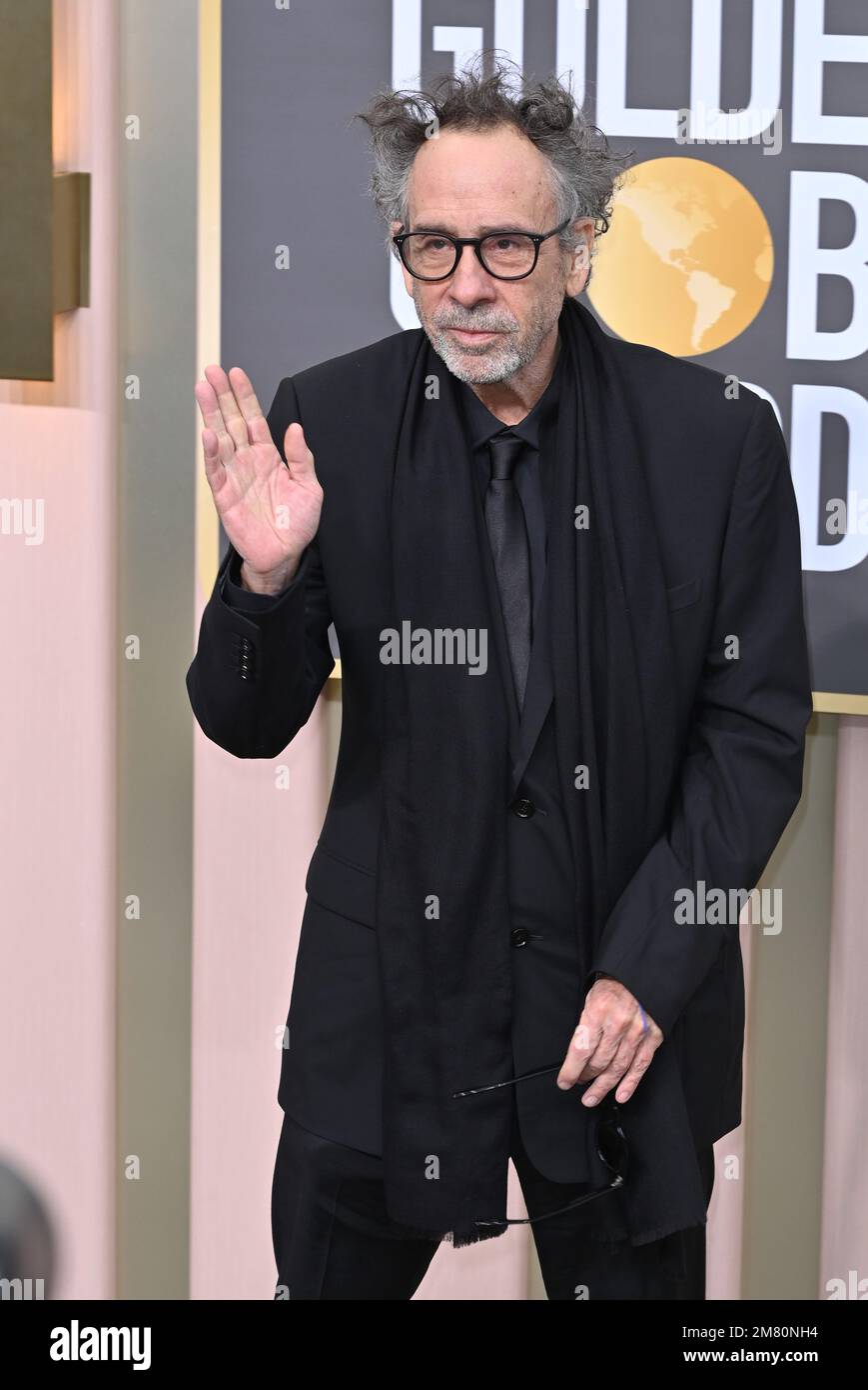 Los Angeles, USA. 10th Jan, 2023. Tim Burton arriving at the 80th ...