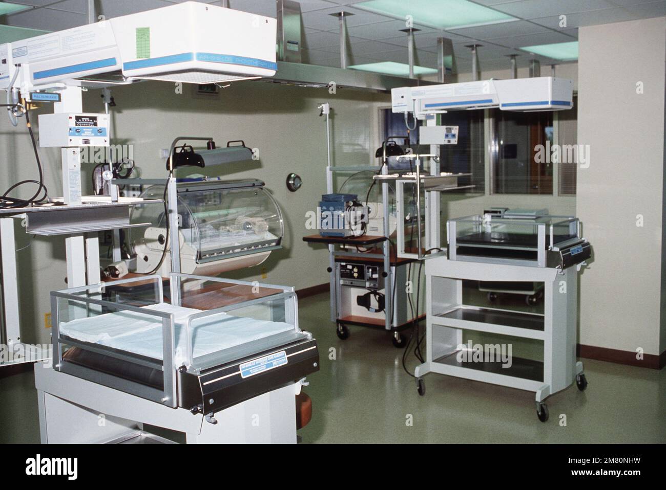 The Newborne Nursery at the Bayne-Jones Army Community Hospital. Base ...