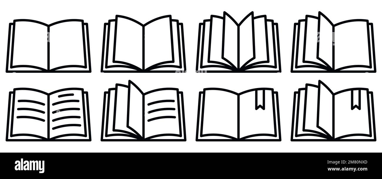 Book icon set. Simple book symbol. Vector illustration. Eps 10 Stock ...