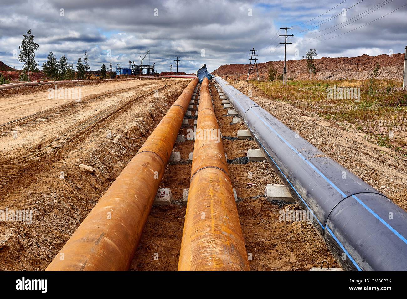 The pipeline through which oil and gas is pumped Stock Photo - Alamy