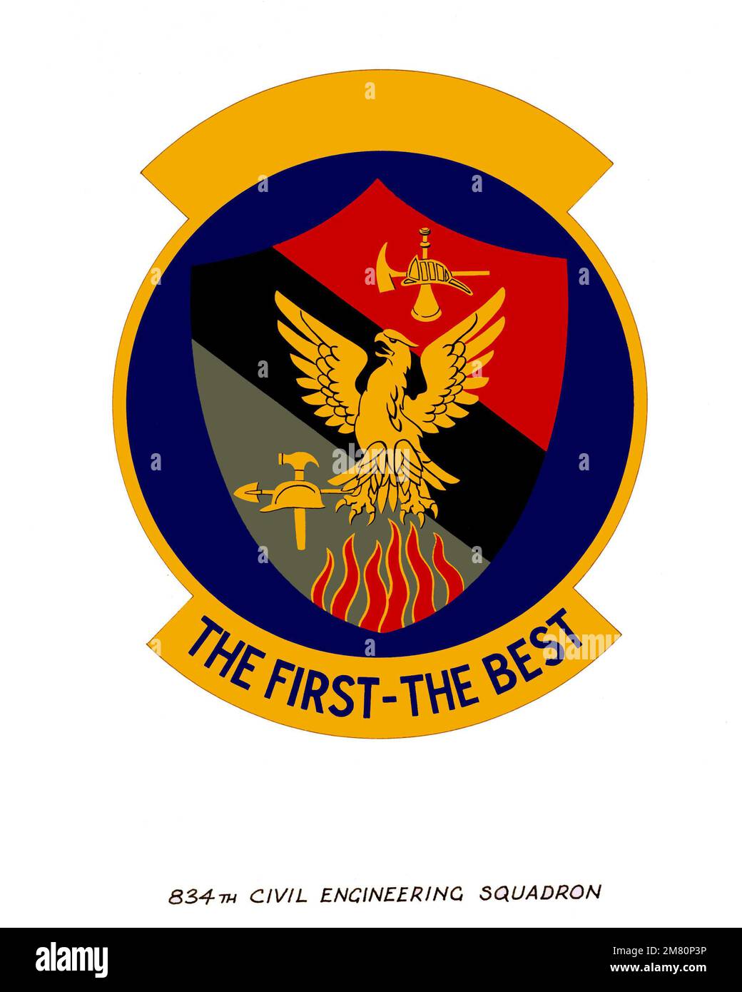 Organizational emblem for: 834th Civil Engineering Squadron. Country ...