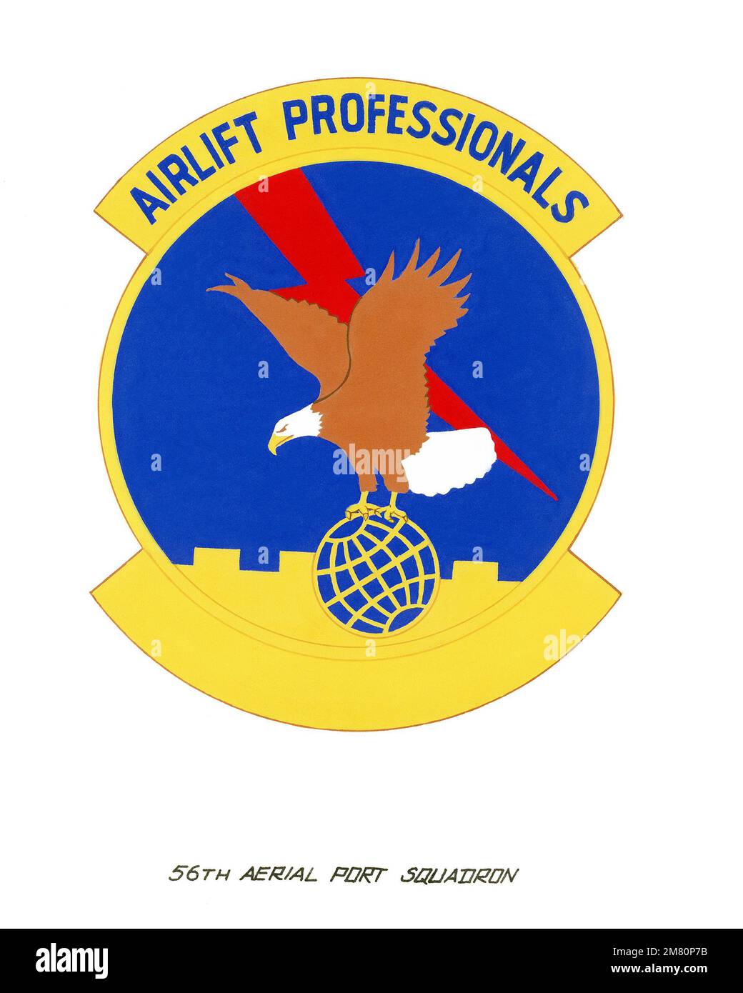 Organizational emblem for: 56th Aerial Port Squadron. Country: Unknown ...