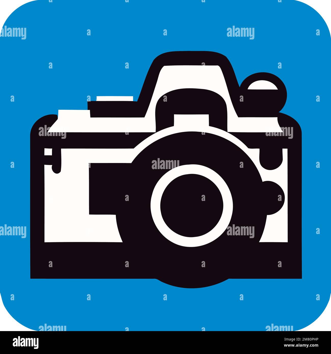 Minimalistic and iconic camera icon. Perfect for use in apps, websites ...