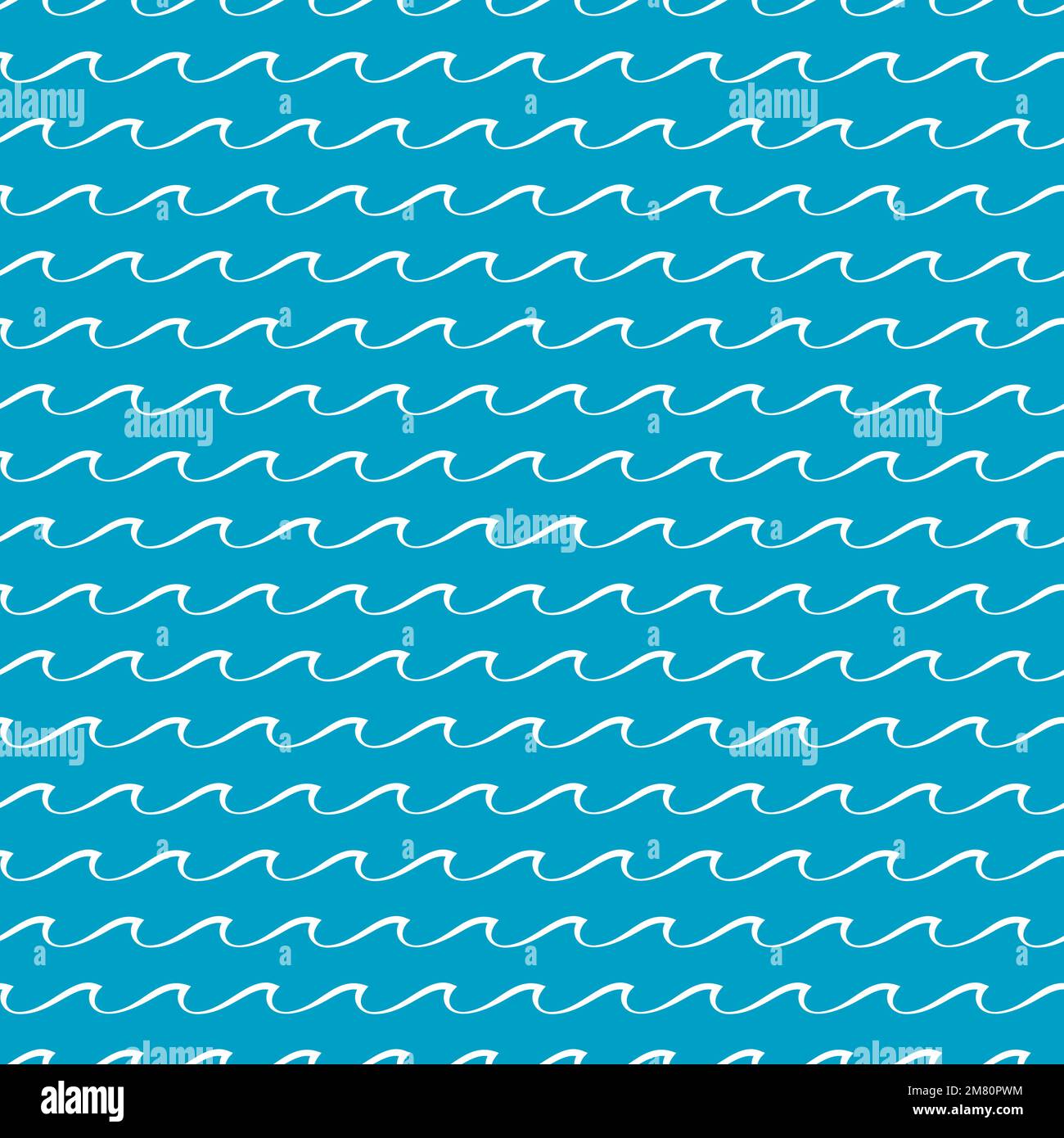 Pattern waves, water of ocean or sea on seamless background, vector ...