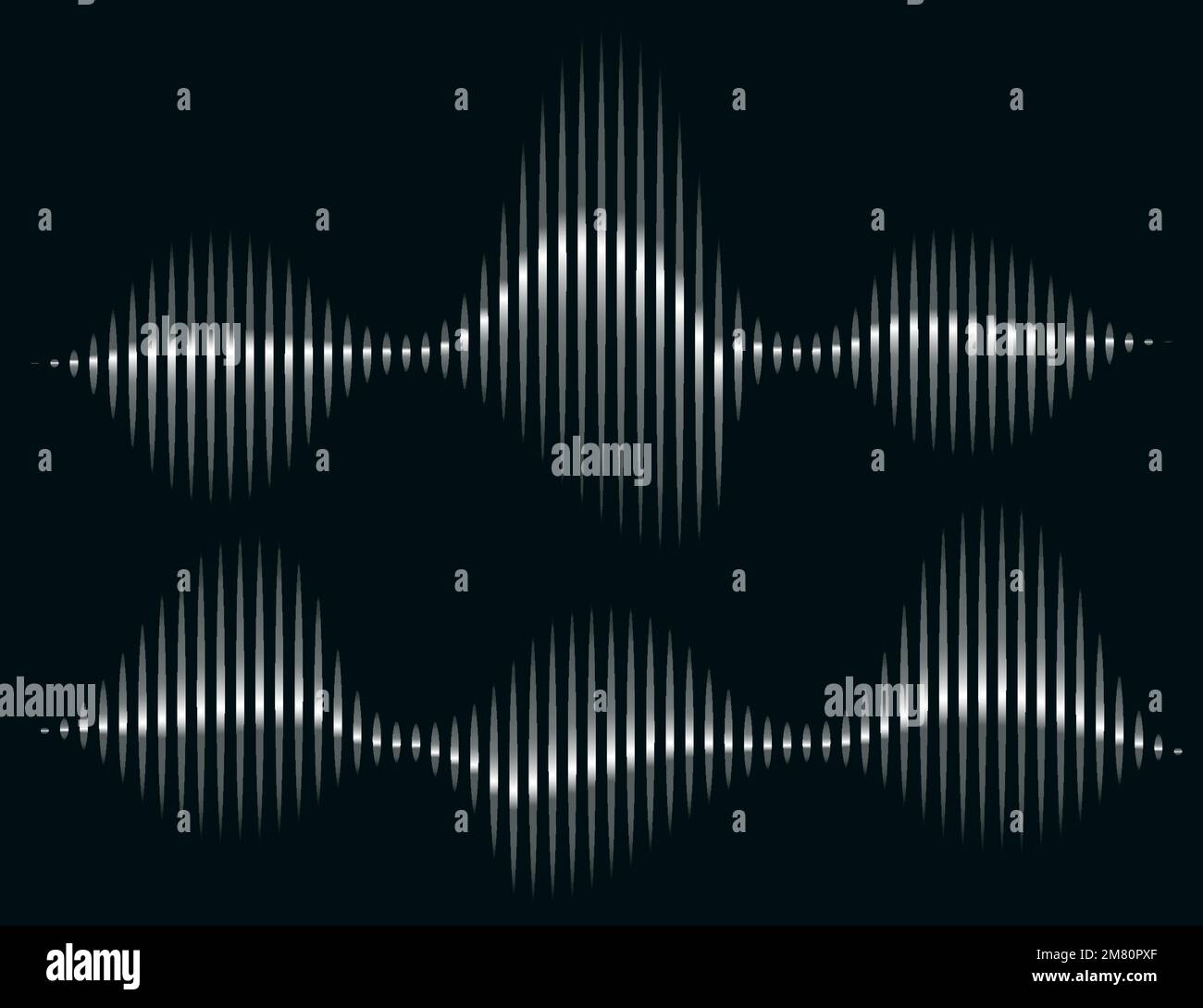 Sound Wave Rhythm Abstract Music Pulse Background Frequency Spectrum Vector Illustration Eps