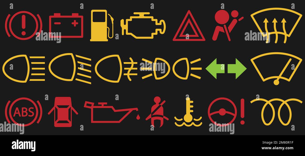 Set of auto car sign. Vector illustration. Eps 10 Stock Vector Image ...