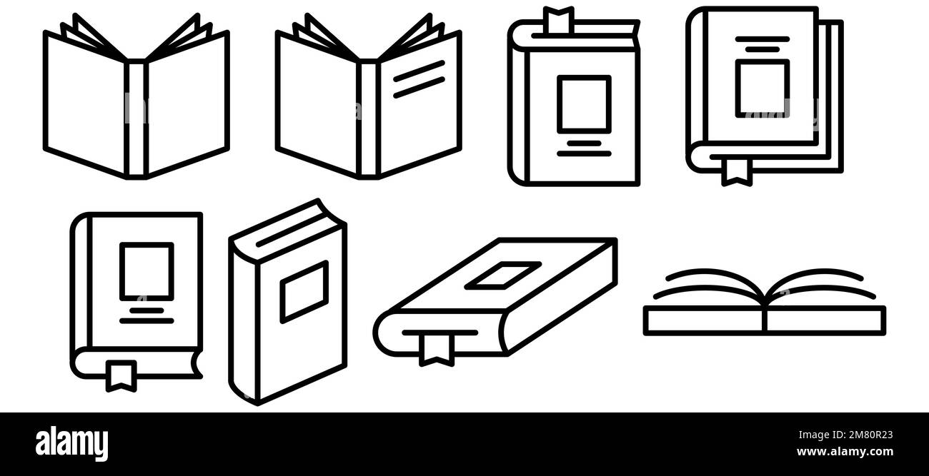 Book icon set. Simple book symbol. Vector illustration. Eps 10 Stock ...