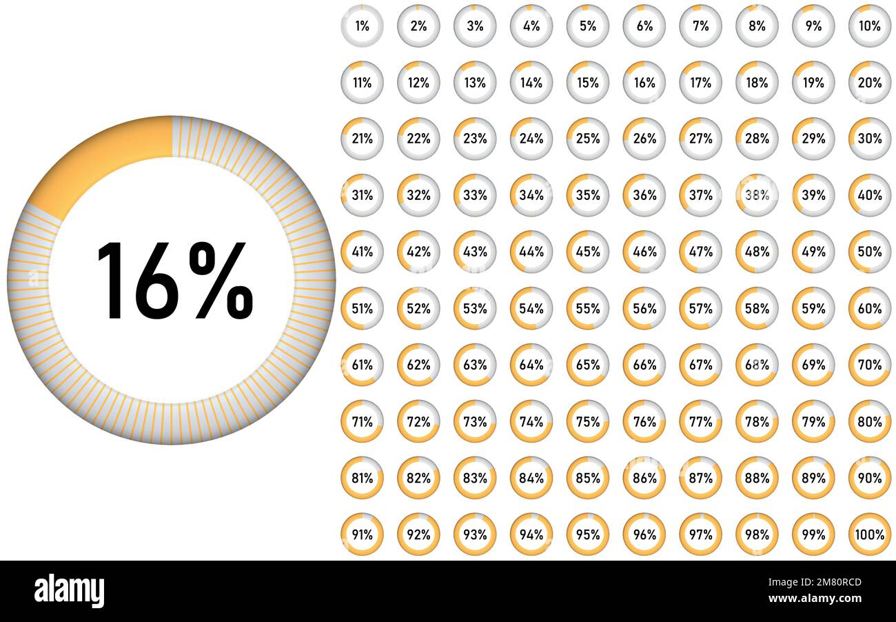 Infographics percent chart animation hi-res stock photography and ...