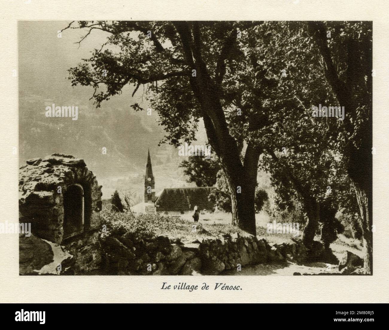 LE VILLAGE DE VÉNOSC. FRANCE. 1929 Stock Photo - Alamy