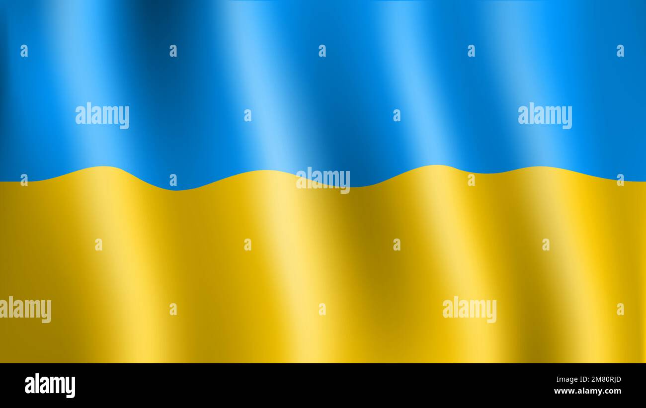 Ukraine flag waving 3d abstract Stock Vector Images - Alamy