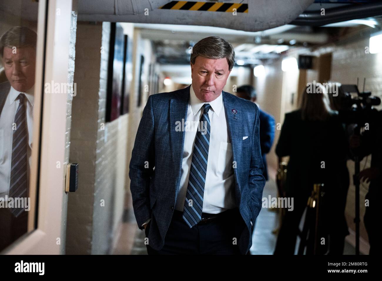 UNITED STATES - JANUARY 11: Rep. Mike Rogers, R-Ala., is seen outside a ...