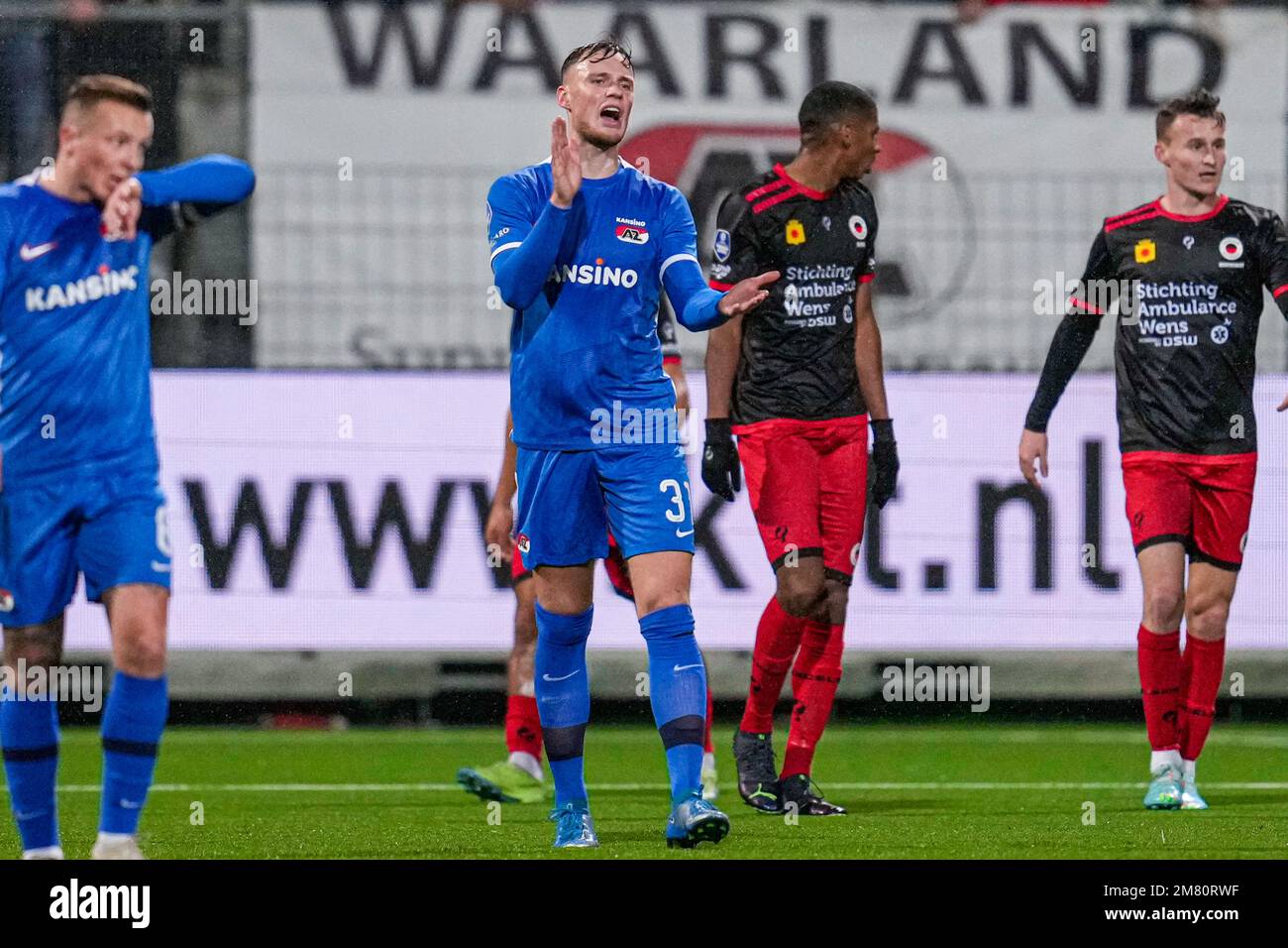 ROTTERDAM, NETHERLANDS - JANUARY 11: Sam Beukema of AZ Alkmaar during ...