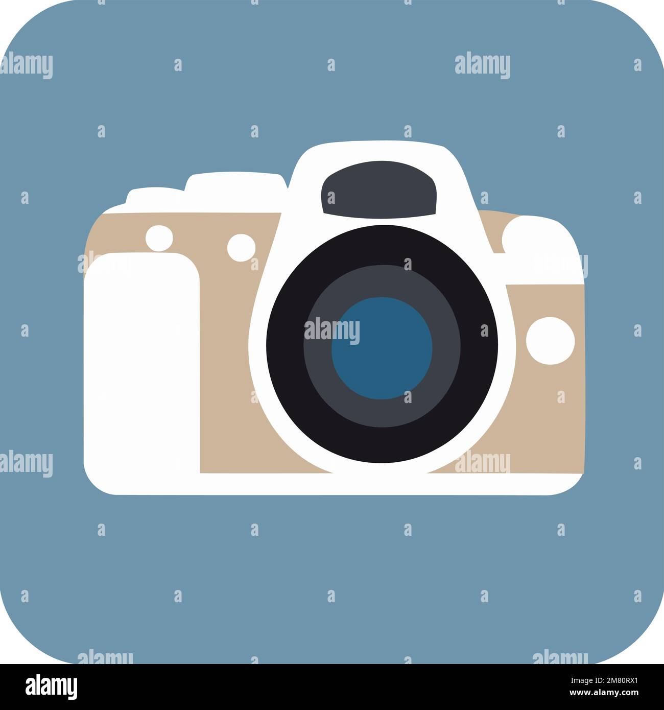 Minimalistic and iconic camera icon. Perfect for use in apps, websites ...