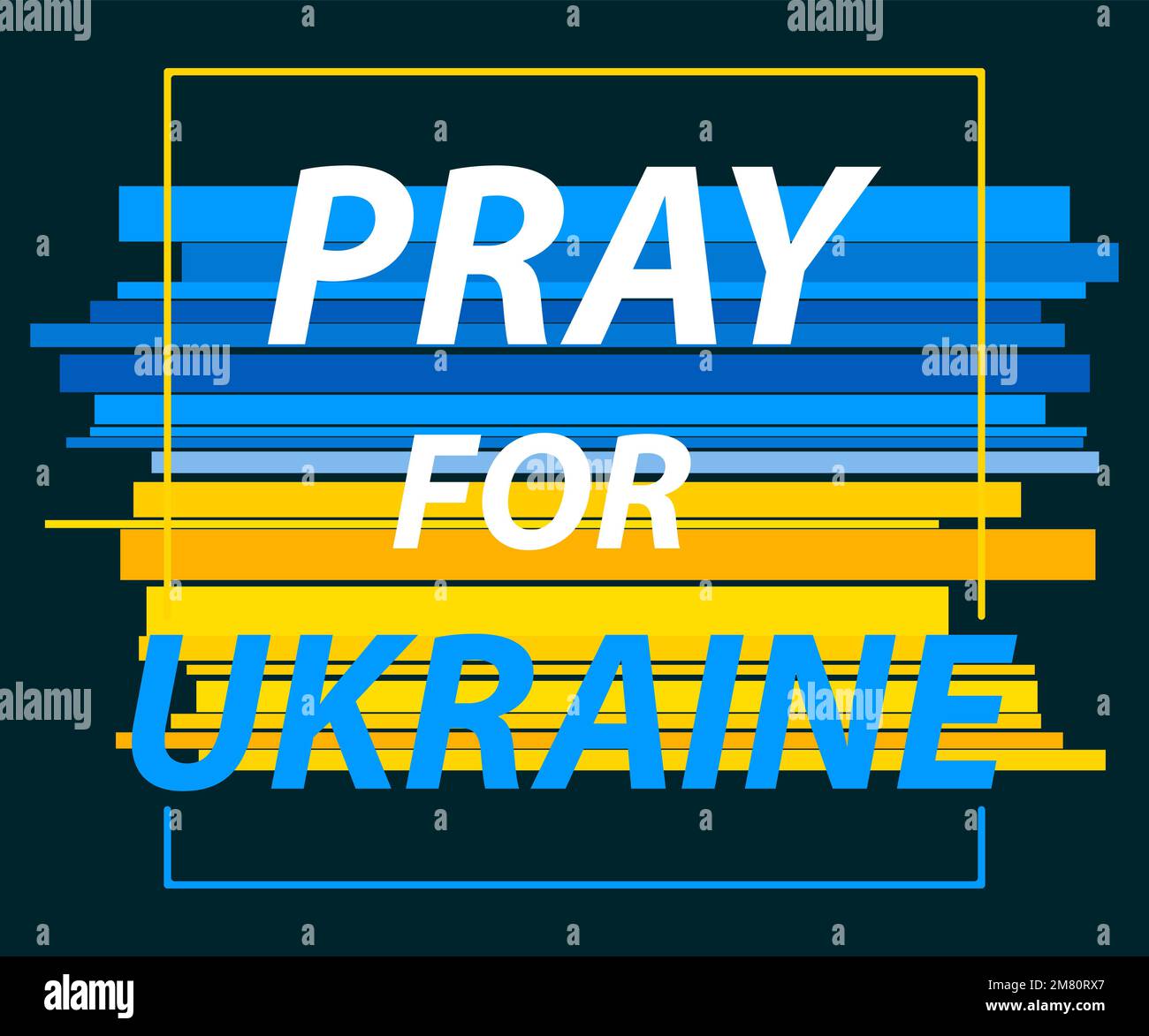 Pray for Ukraine, Ukraine flag praying concept. Save Ukraine. Vector ...