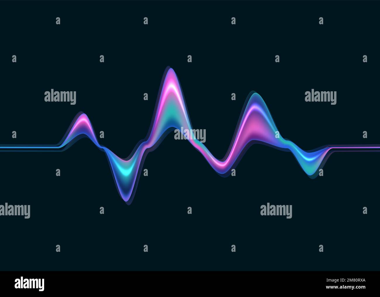 Speaking sound wave. Abstract motion sound waves. Vector illustration ...