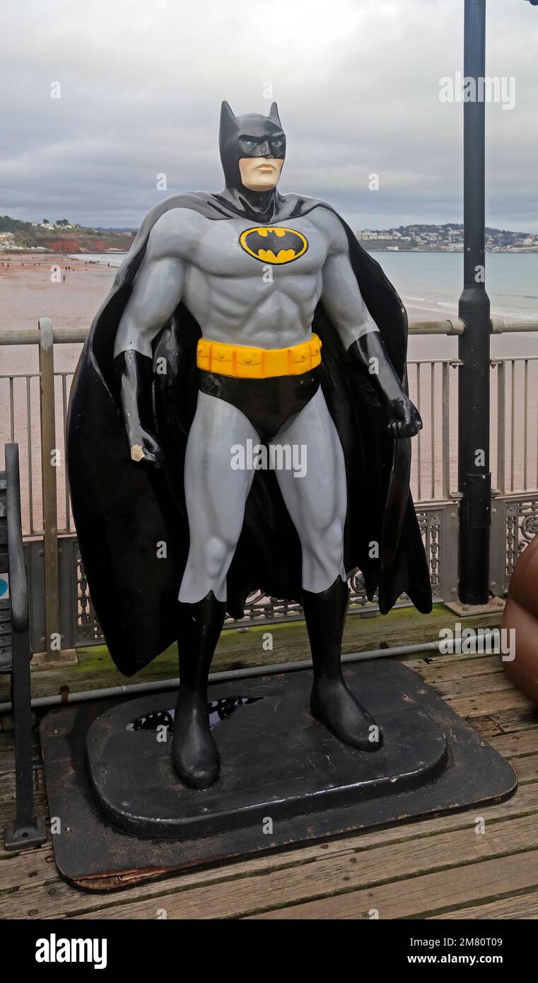 Batman life size figure at Paignton pier, Devon. Taken January 2023 ...