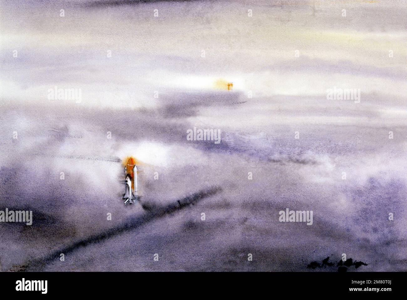 Artwork: "To the Launch Pad in a Fog" Artist: Lee Ann Geiger U.S. Air ...