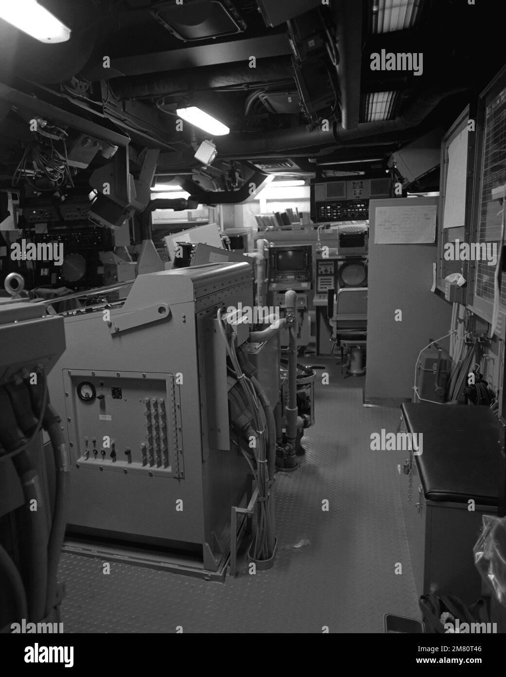 The combat information center aboard the guided missile frigate USS ...