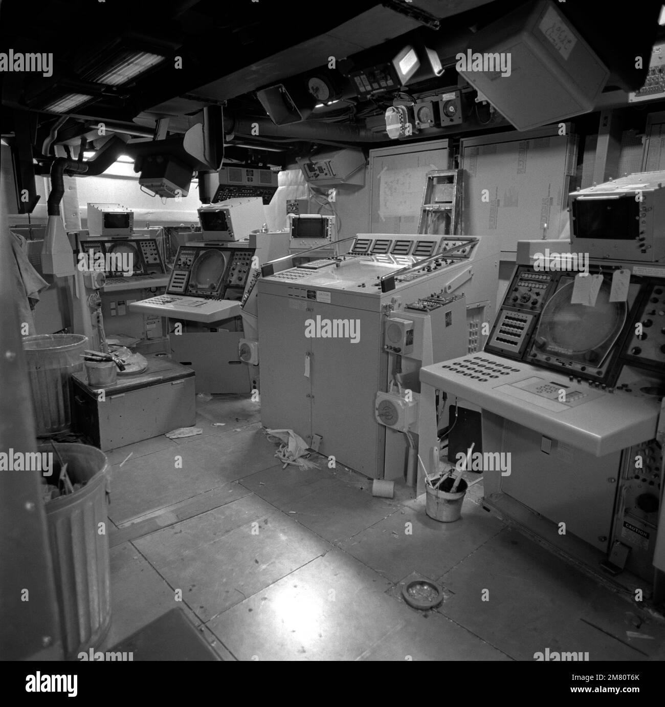 The combat information center aboard the guided missile frigate ...