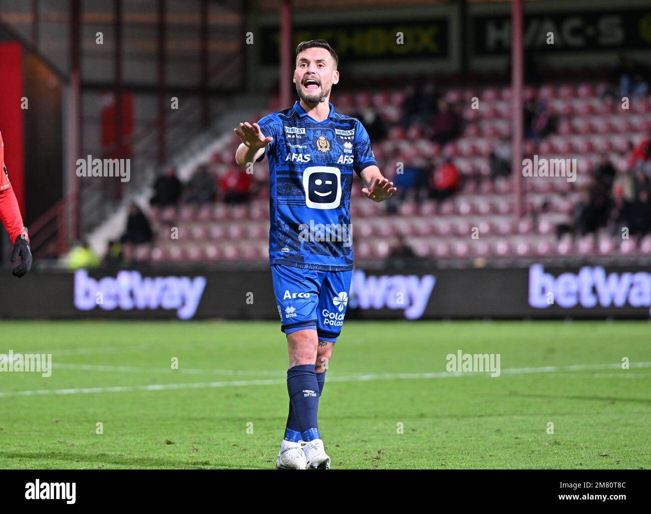 pictured during a soccer game between KV Kortrijk and KV Mechelen ...