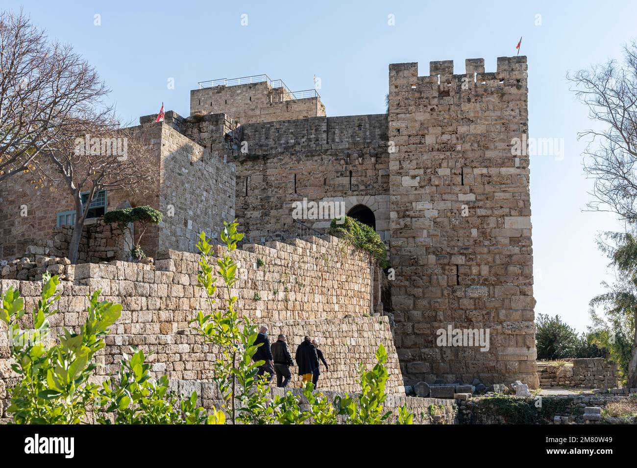 The Crusader Castle Byblos, Jbeil, Lebanon Stock Photo - Alamy