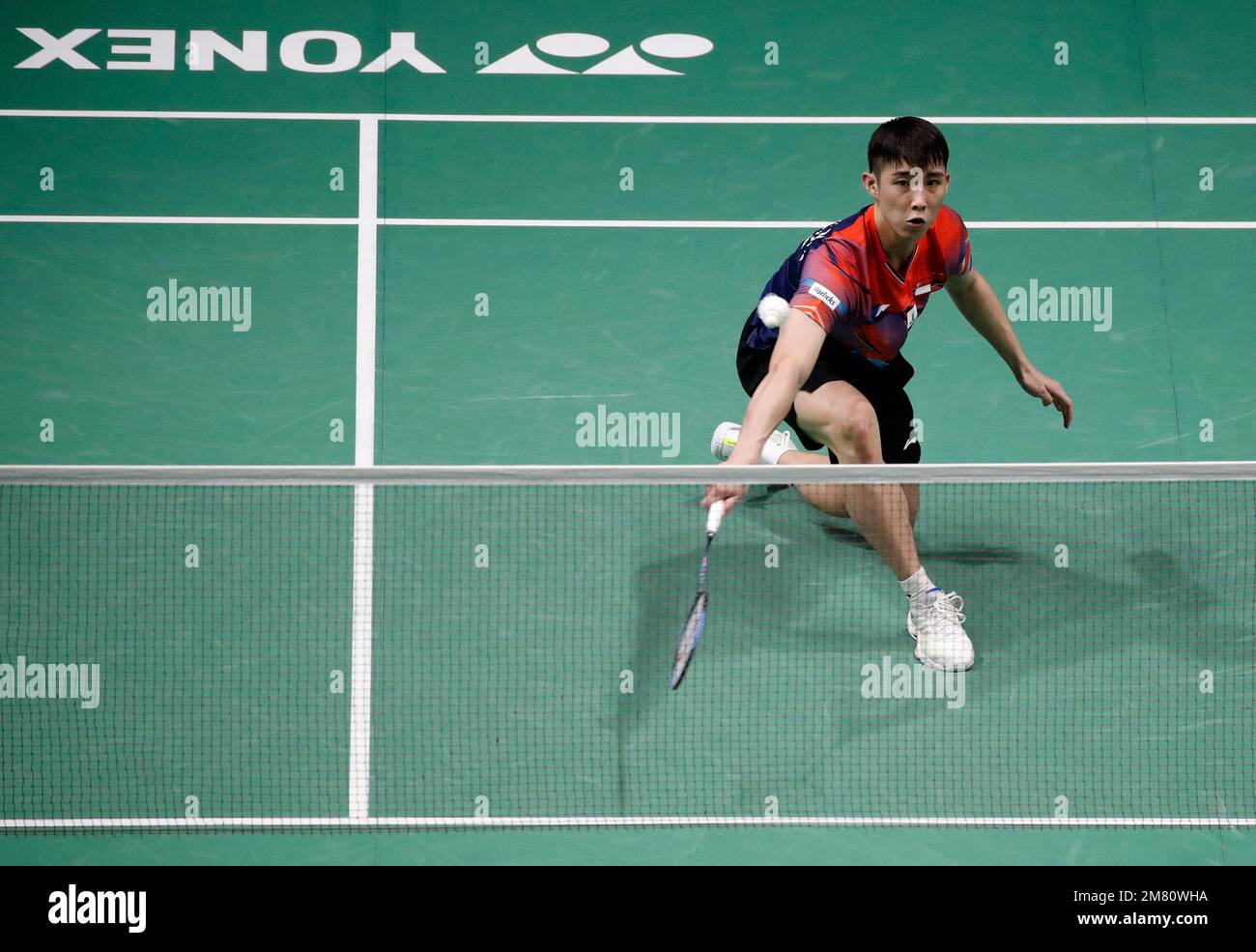 Kuala Lumpur, Malaysia. 11th Jan, 2023. Loh Kean Yew of Singapore plays ...