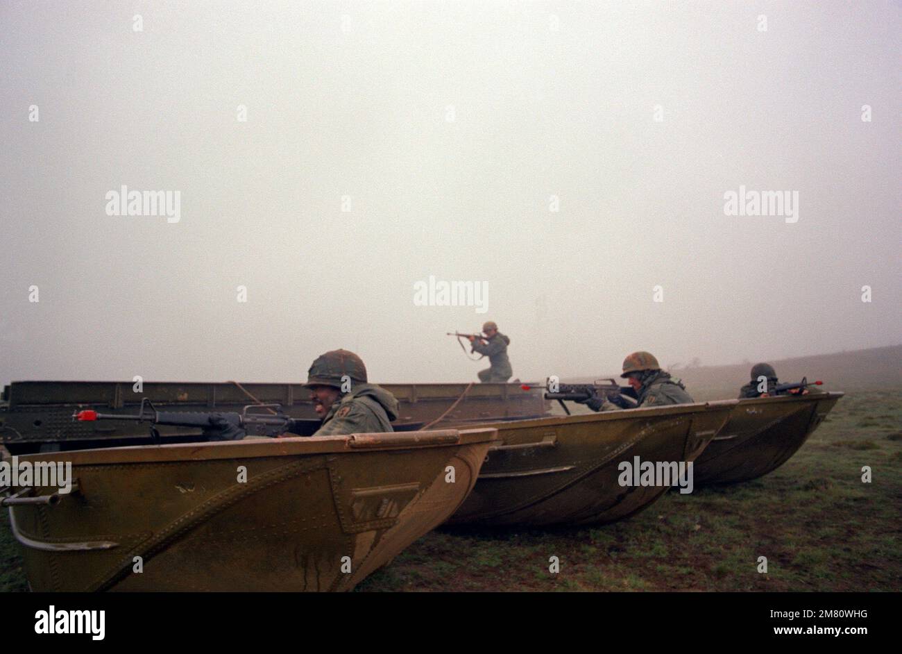 Members of Company A, 65th Engineer Battalion, 25th Infantry Division ...