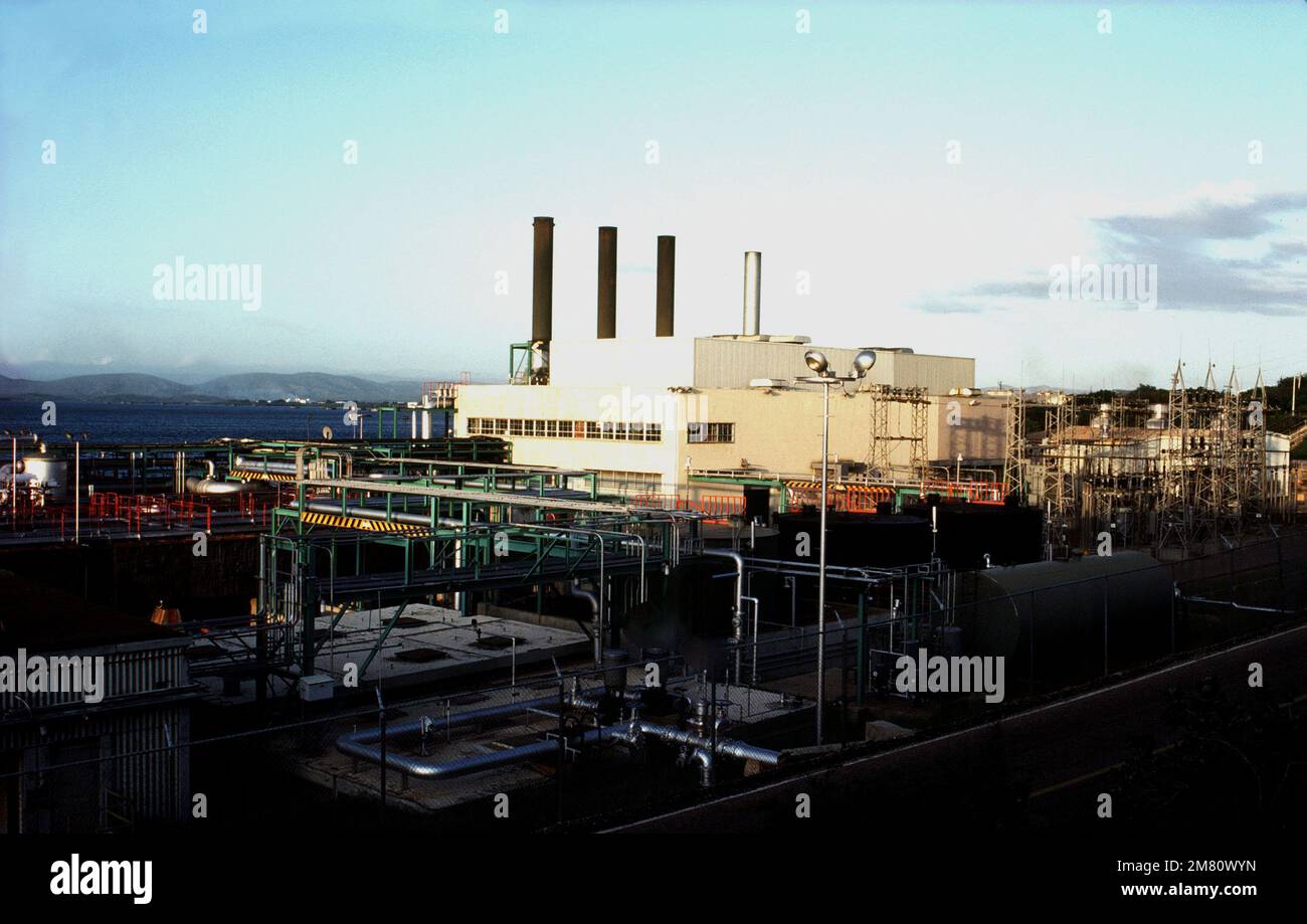 The desalinization plant that provides water and electricity for the ...