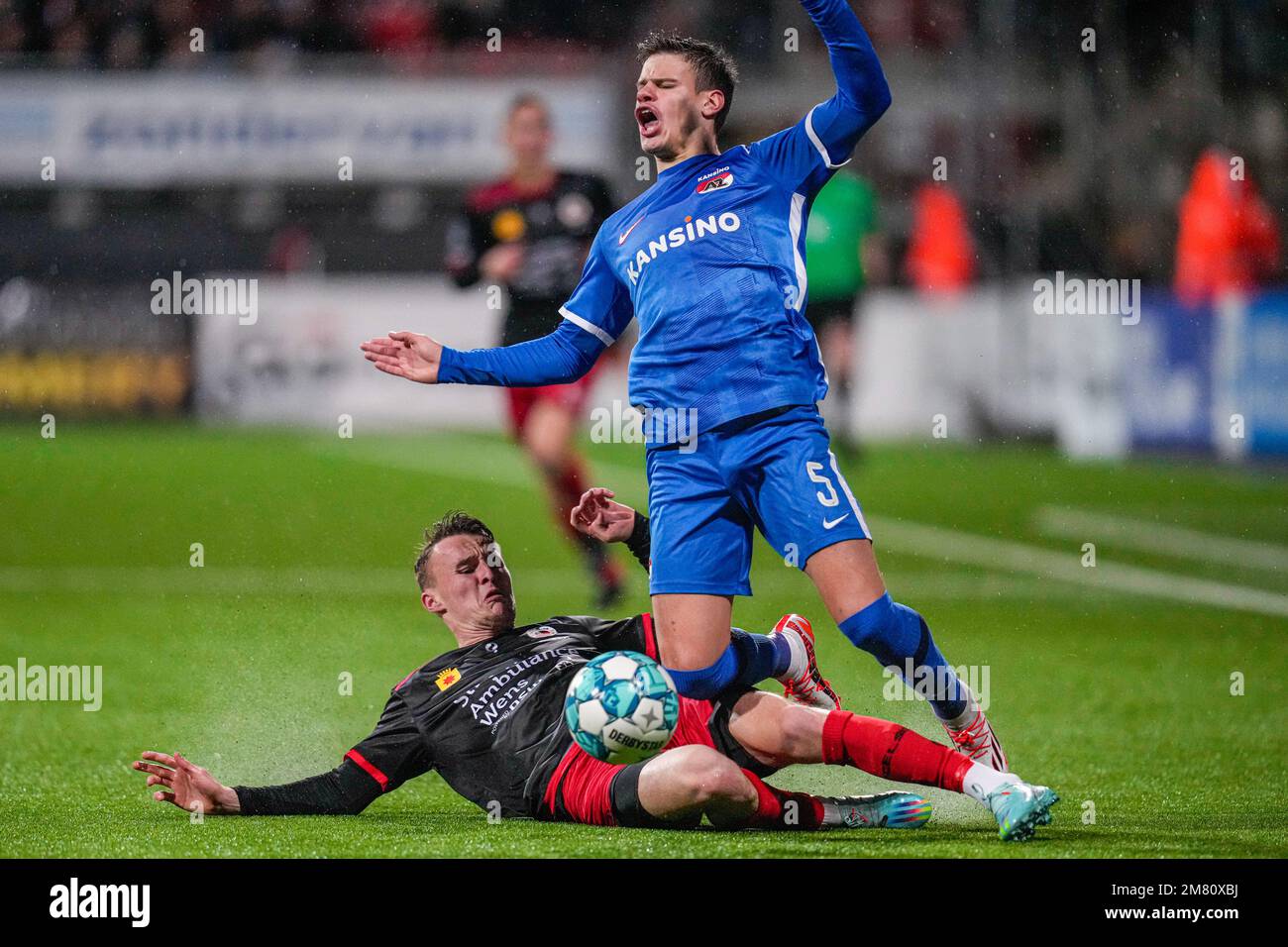 ROTTERDAM, NETHERLANDS - JANUARY 11: Peer Koopmeiners of Excelsior ...