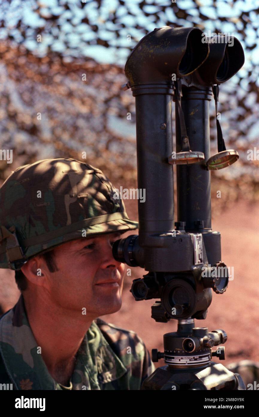 Major Ken McDaneld, chief of fire support, Division Artillery, 25th ...