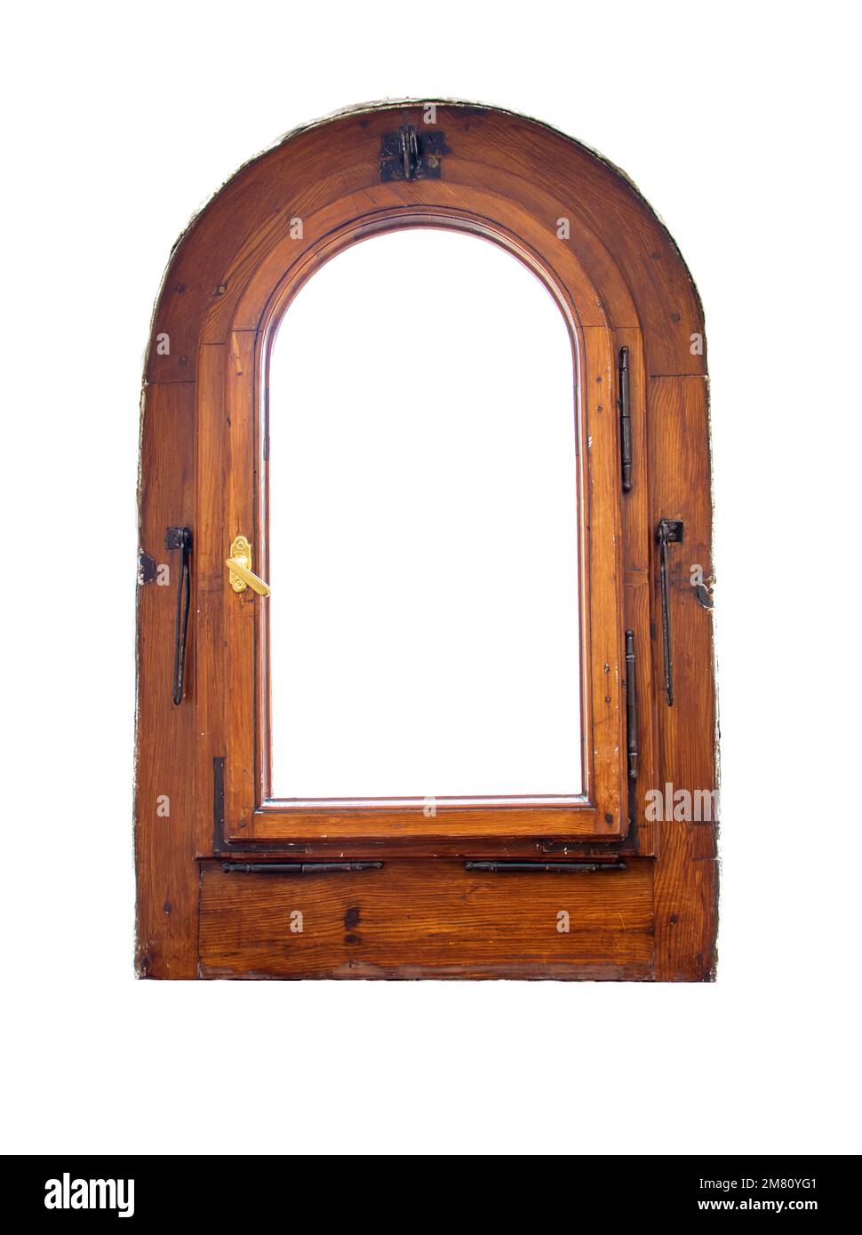 An arched window, isolated on a white background Stock Photo - Alamy