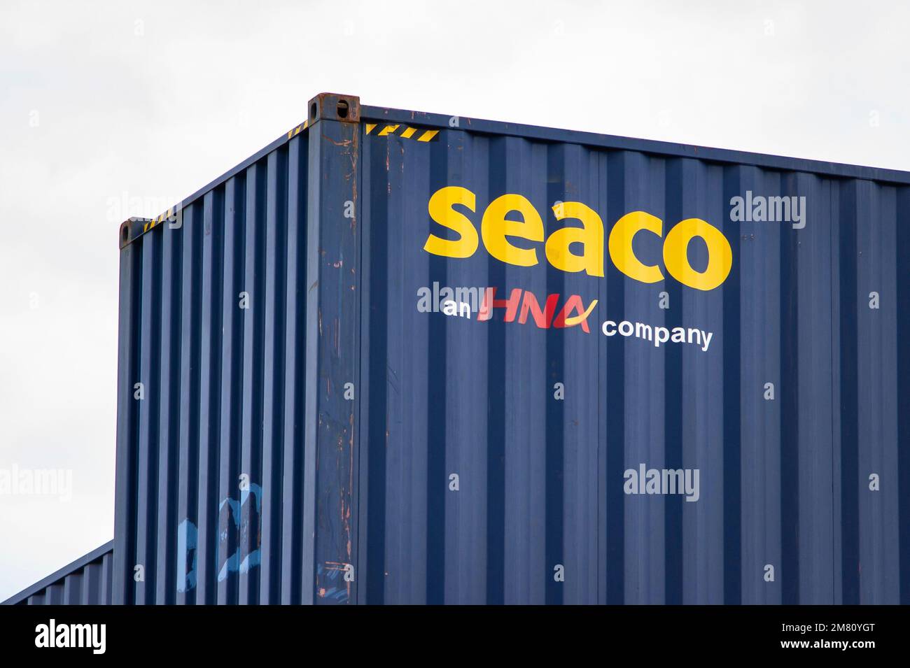SENOV, CZECH REPUBLIC - SEPTEMBER 1, 2022: Container of Seaco HNA ...