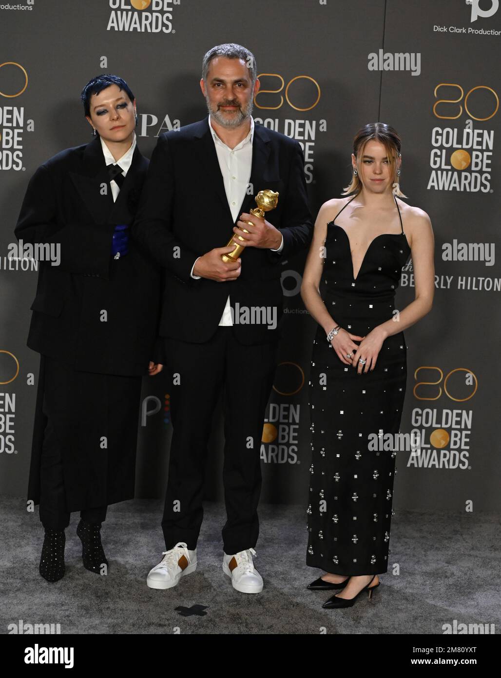 Los Angeles, USA. 10th Jan, 2023. Emma D'Arcy, Miguel Sapochnik & Milly ...