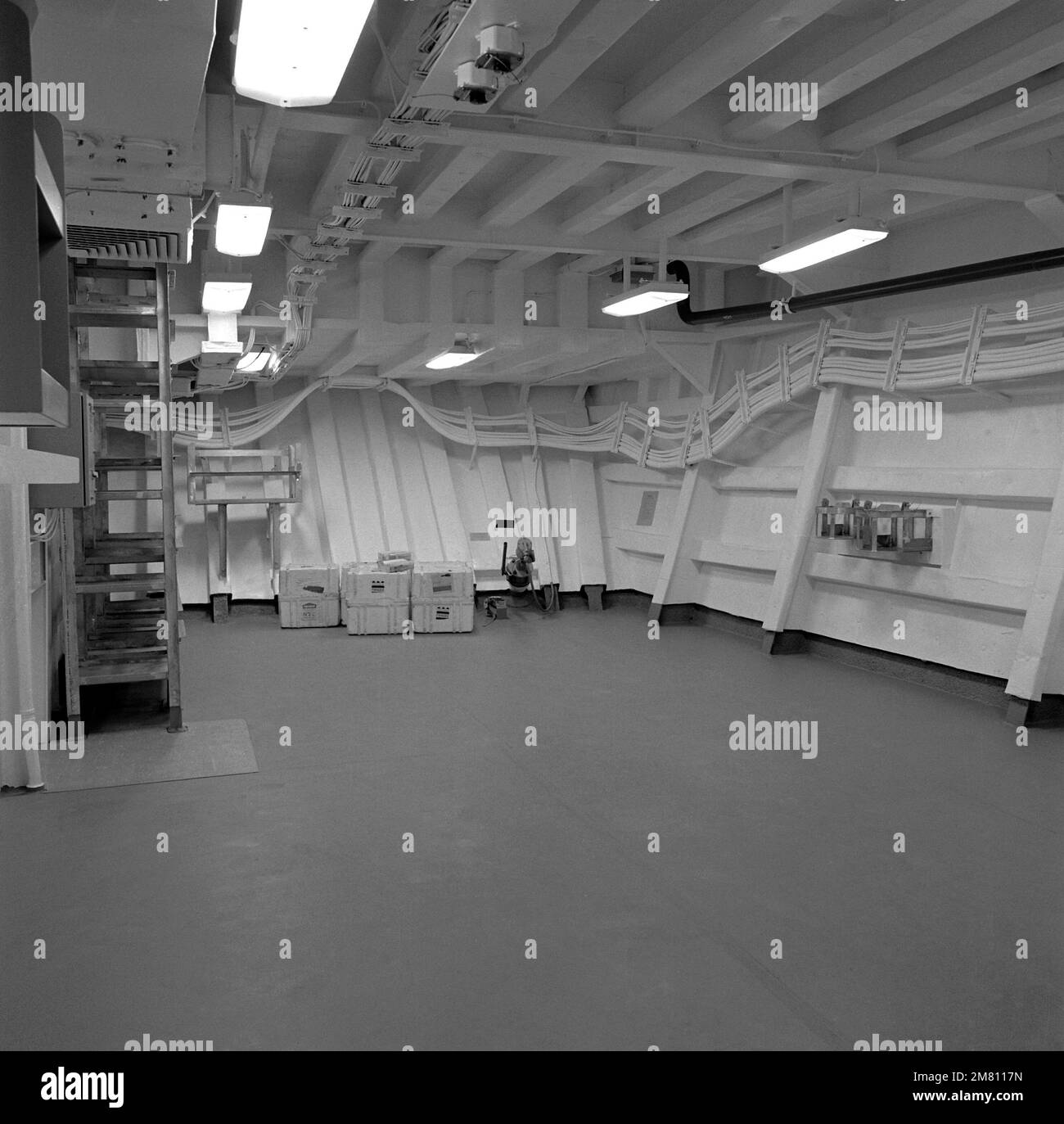 The tactical towed array sonar and bathythermograph room aboard the ...