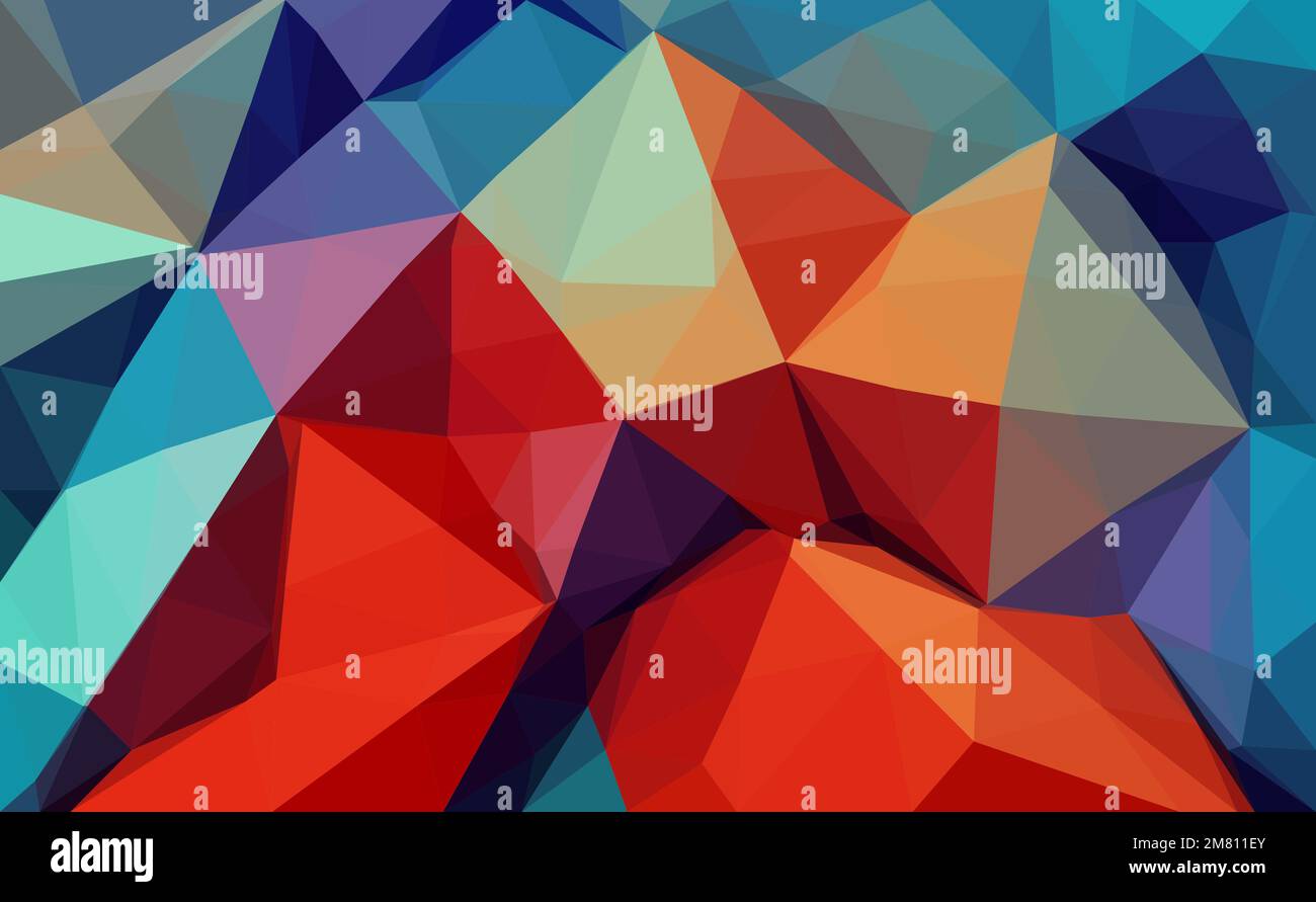 Colorful volumetric low poly elegant background, vector multicolor ...