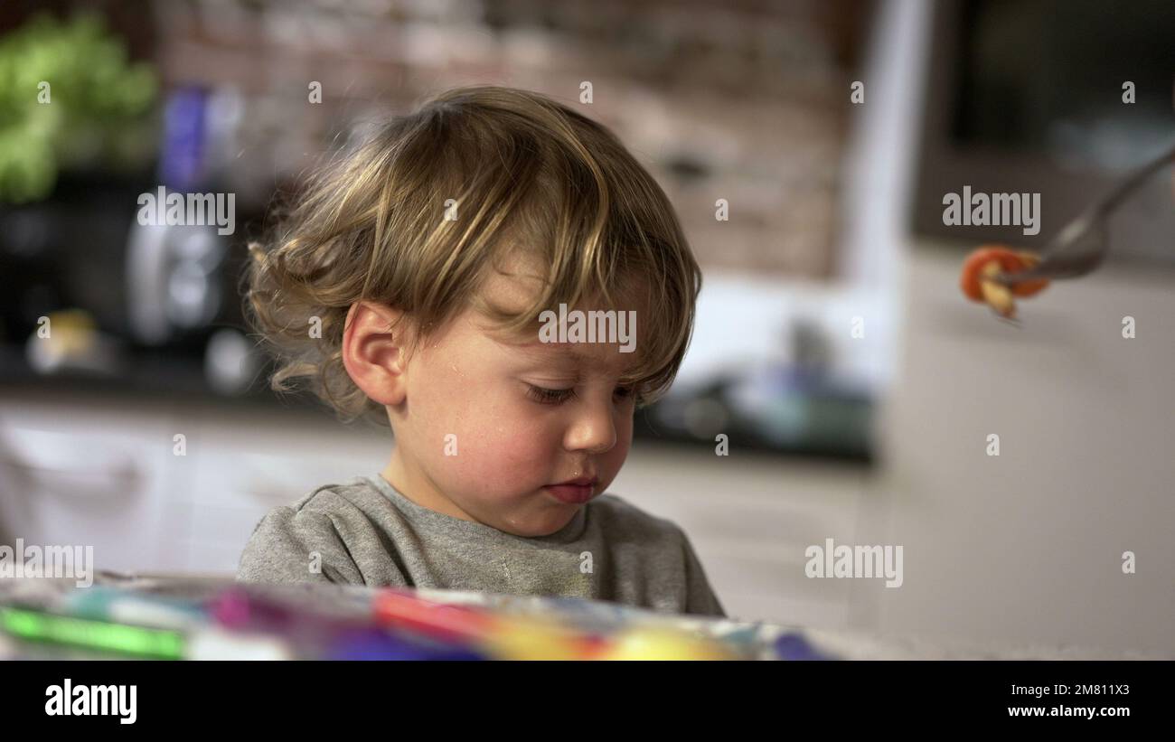 Kid and vegetable and refusing hi-res stock photography and images - Alamy