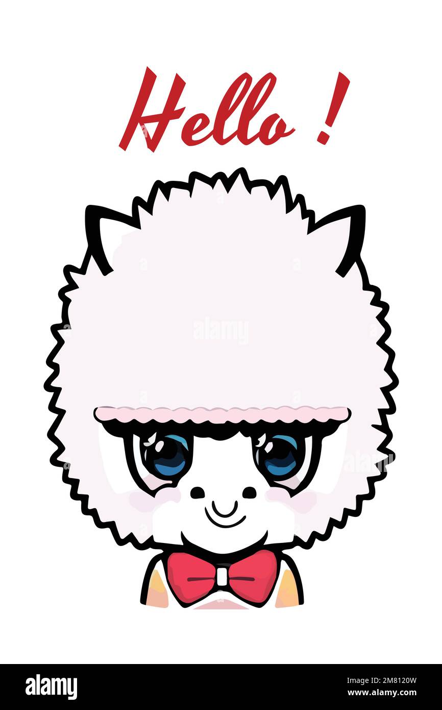 Cartoon character lama animal Cut Out Stock Images & Pictures - Alamy