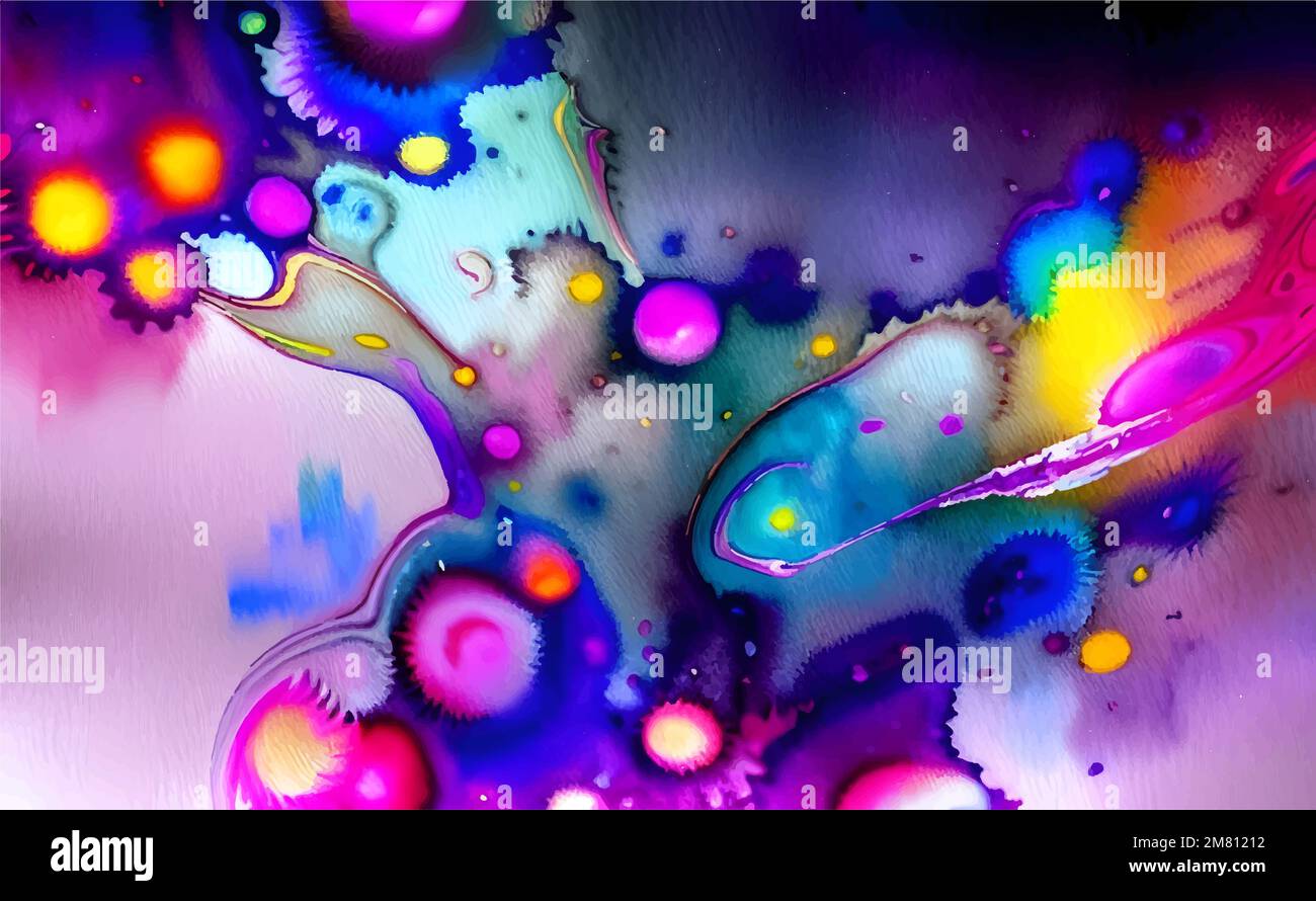 Vector watercolor background, wallpaper with beautiful multicolor ...