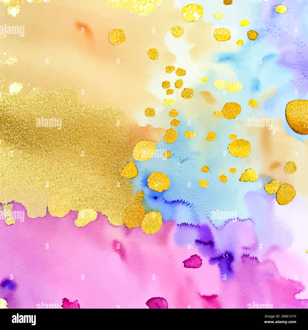 Liquid ink blue gold Stock Vector Images - Alamy